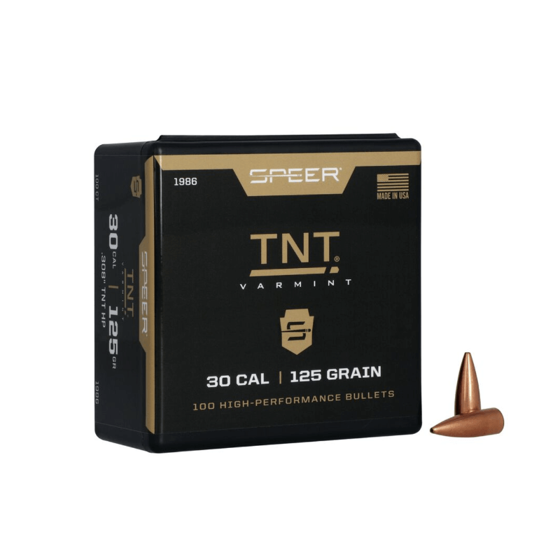 .308/30cal 125gr TNT HP (Speer) - 100 Projectiles - Ammo Direct