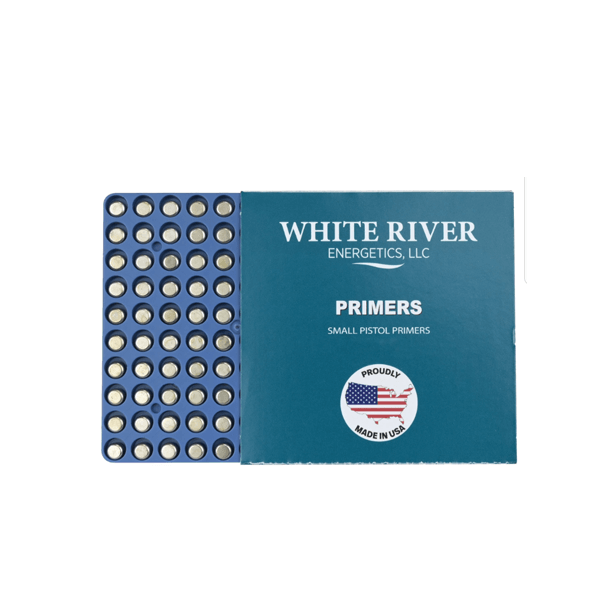 White River Energetics - Small Pistol Primers - 1000 Primers - Ammo Direct